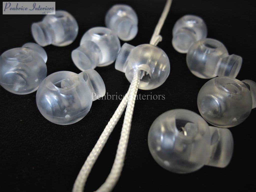 100 Orbs Roman Blind Spring Loaded Cord Toggles String Adjuster ...